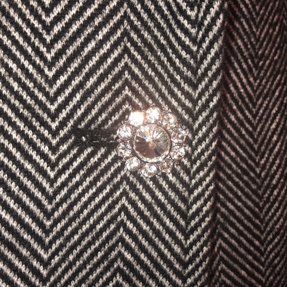 Christian Siriano | Jackets & Coats | Christian Soriano Tweed Chevron ...